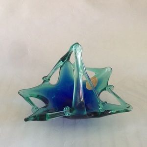 Murano | Accents | Murano Italian Blue Green Glass Dish | Poshmark